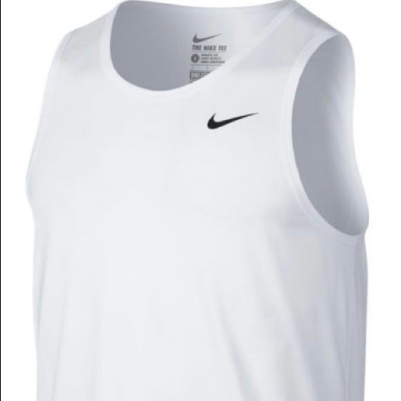Nike | Shirts | Nike Mens Muscle Shirt White | Poshmark